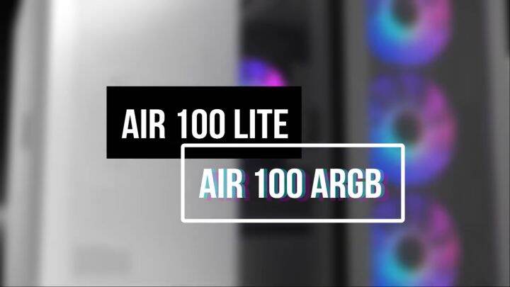 MONTECH Air 100 ARGB/Air 100 Lite mATX Casing - 4x ARGB Fans ...