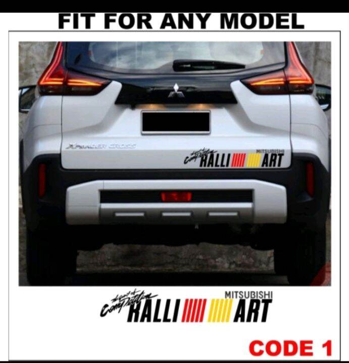 Mitsubishi Xpander Ralliart The Spirit of Competition Sticker 1pc ...