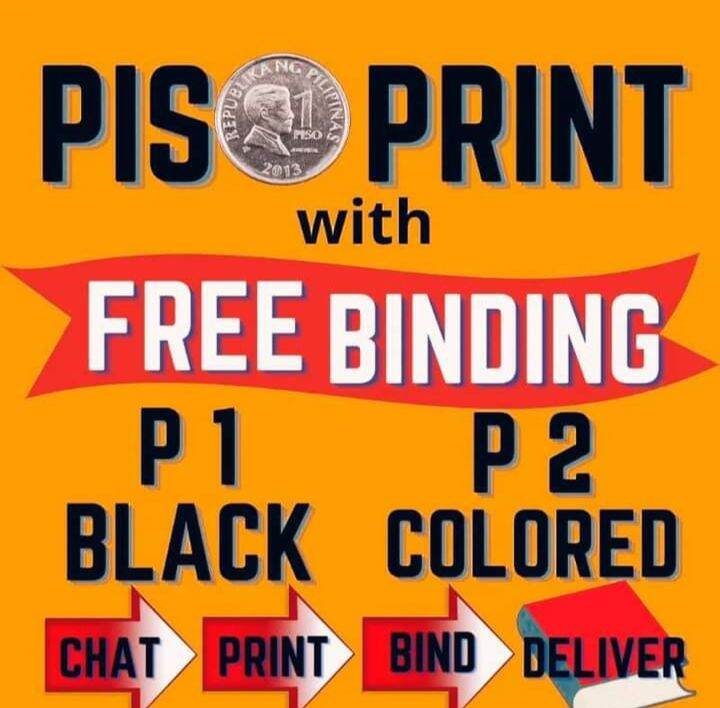 Piso Print Black And White Lazada Ph