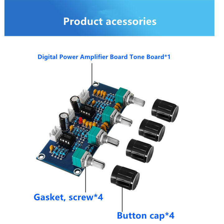 XH-A901 Passive Tone Board Amplifier Preamp Power Module Low High Bass ...