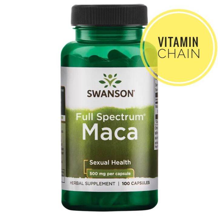 🇺🇸 Swanson Maca 500mg – 100 Capsules | Lazada PH