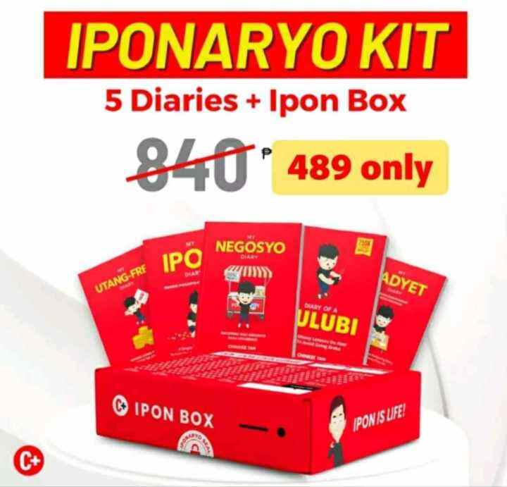IPONARYO KIT 5 Diary Books with Ipon Box By Chinkee Tan | Lazada PH