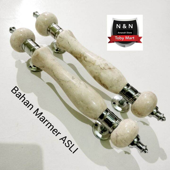 Gagang pintu Marmer Handle pintu rumah 31cm - Pegangan pintu rumah batu ...