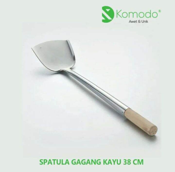 Sodet Sutil Stainless Steel Gagang Kayu 38 Cm Premium Quality | Lazada ...