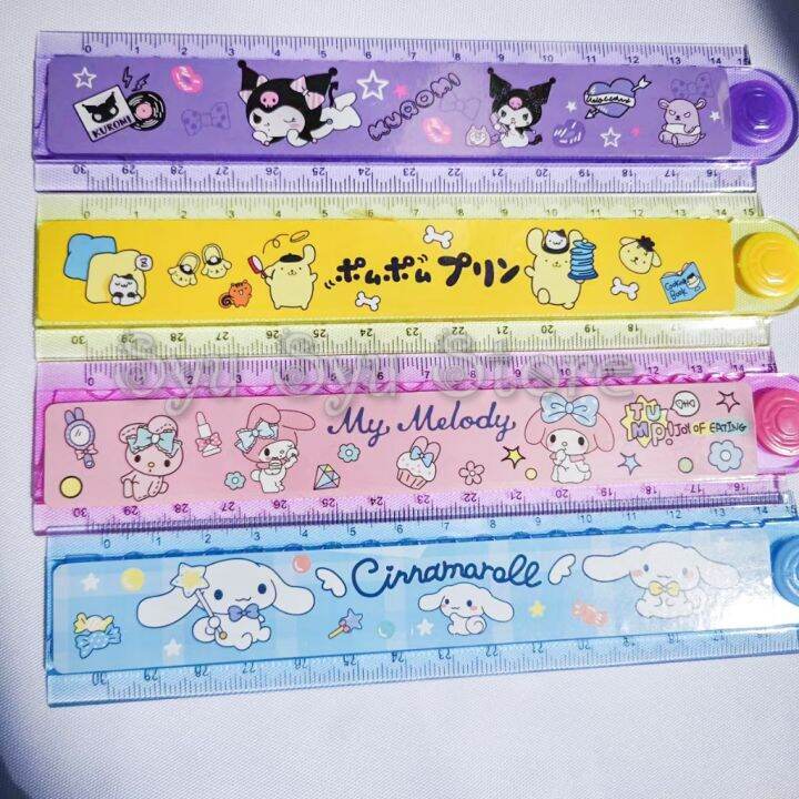 Penggaris Lipat 30cm Kuromi Cinnamoroll My Melody Pompompurin | Lazada ...
