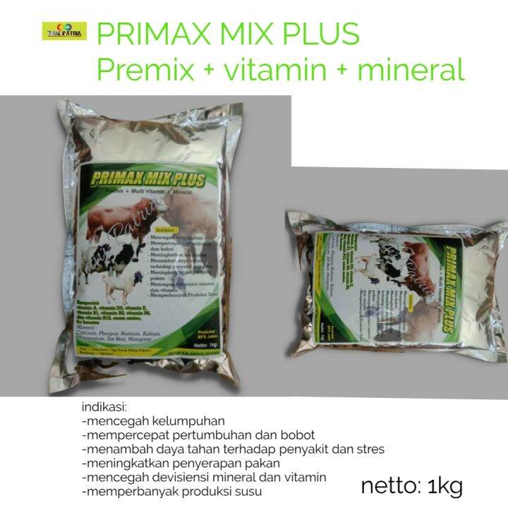 PRIMAX MIX PLUS Premix + vitamin + mineral berat 1kg | Lazada Indonesia