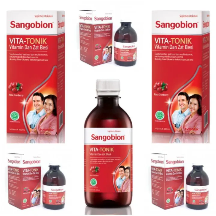 Sangobion Vita Tonik Multivitamin Dan Zat Besi Syrup 250 mL | Lazada ...