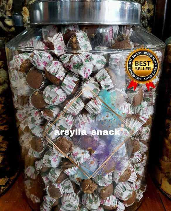 kue bronis mini kering 500gram/arshyla-snack/bronis mini/jajanan murah ...