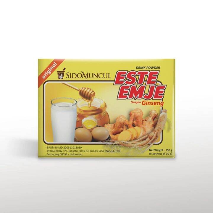 Este Emje Sidomuncul 1 box 5 sachet minuman jahe Sido muncul | Lazada ...