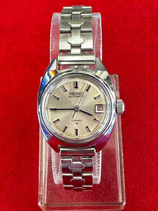 SEIKO Automatic 17 Jewels ตัวเรือนสแตนเลส นาฬิกาผู้หญิง มือสองของแท้ | Lazada.co.th