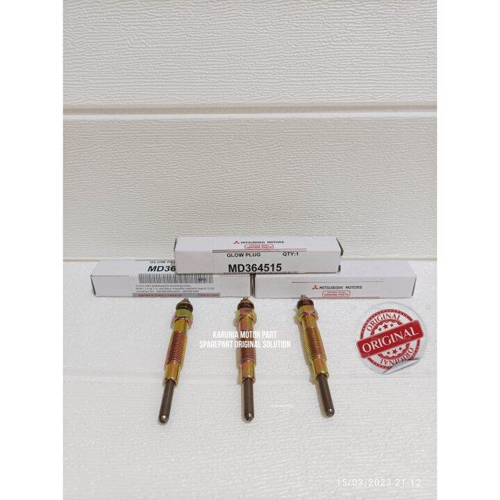 Busi Pemanas Glow Plug L200 Strada Triton Kuda L300 Diesel Garansi 2 ...