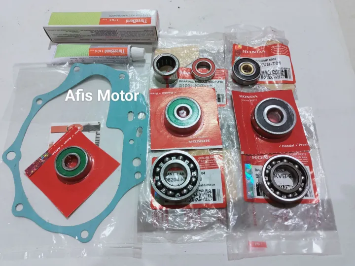 Bearing Bering Laher Gardan Rasio set+Paking dan Lem Beat fi,esp/Scoopy ...