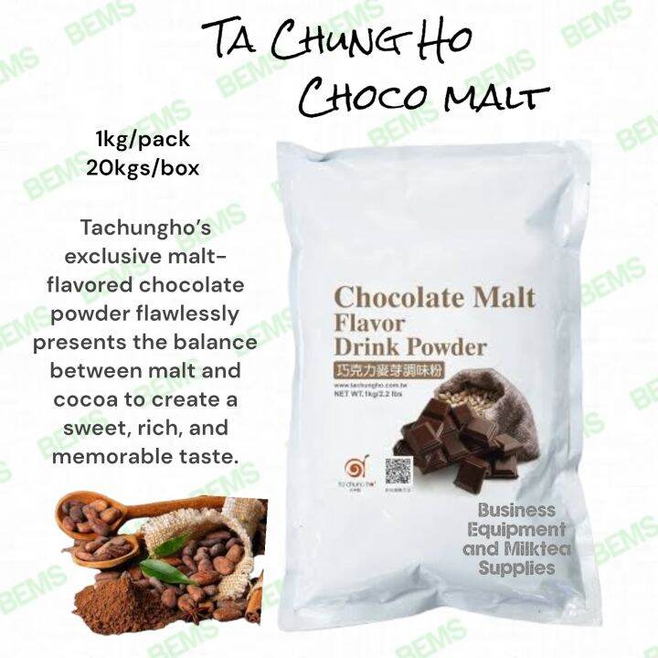 Ta Chung Ho Chocomalt Chocolate malt powder milktea and frappe flavor ...