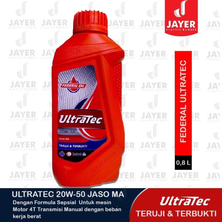 OLI Ultratec FEDERAL SAE 20W-50 JASO MA 4T 800ML | Lazada Indonesia
