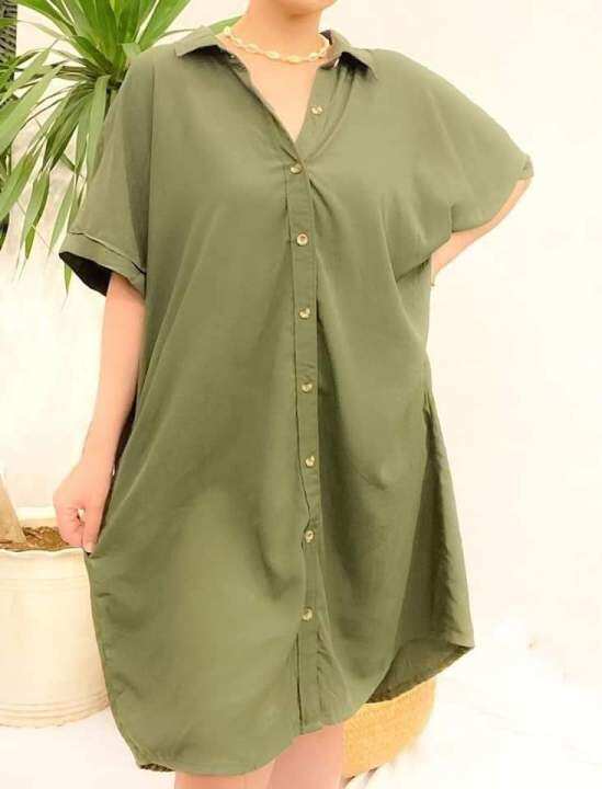 GAYLA BUTTON DOWN POLO DRESS | Lazada PH