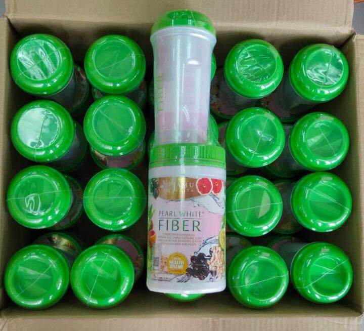3 BOTOL PEARL WHITE FIBER JAMU JELITA | Lazada