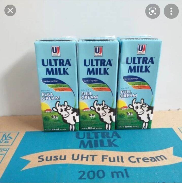 Susu Ultra Milk Putih UHT 200ml 24bh | Lazada Indonesia