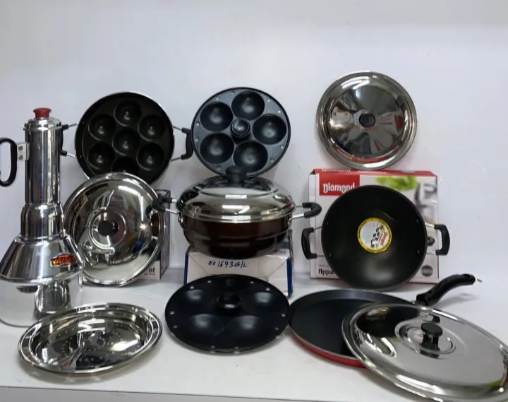 Diamond appa chatty 10kuli idly panai non stick Ivi 7 kuli paniyaram ...