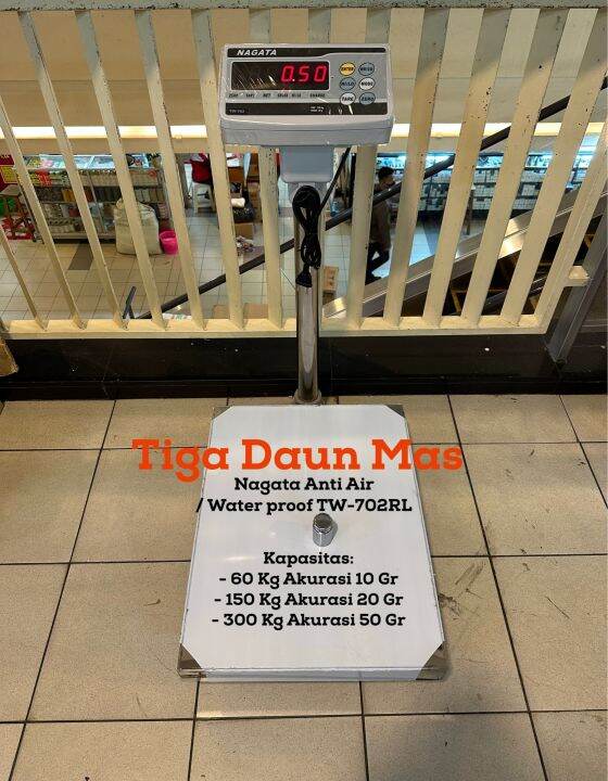 Timbangan Lantai Anti Air Nagata TW-702RL Kapasitas 60 Kg 150 Kg 300 Kg Timbangan Lantai ...