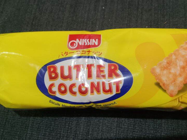 Nissin Butter Coconut Biscuit 12 packs 168 grams | Lazada PH