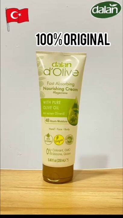 [NEW] Dalan d'Olive Pure Olive Oil Hand & Body Cream 250ml | Lazada