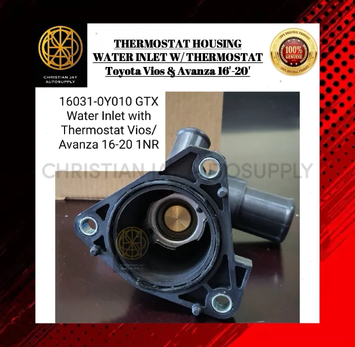 GTX Thermostat Housing Water Inlet W/ THERMOSTAT Toyota Vios & Avanza ...