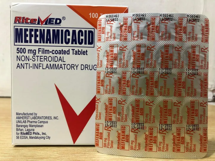 Ritmed Mefenamic Acid 20 Tablet's 500mg (Anti-inflammatory for all ...