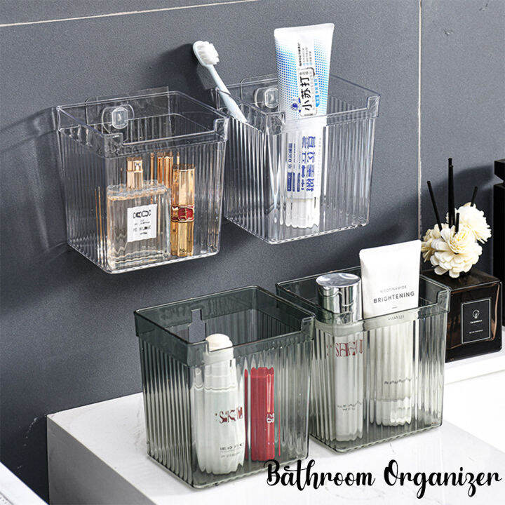 Locaupin Wall Mounted Floating Storage Bin Space Saver Multifunctional ...