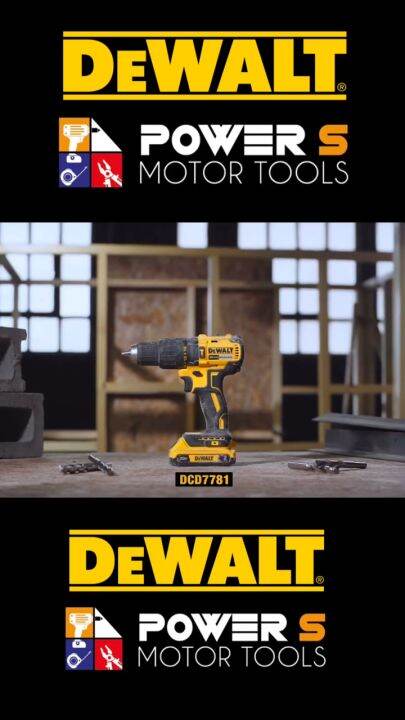 DEWALT DCD7781D2A สว่านกระแทกไร้สาย 20V. BL Motor แบต 2.0Ah x2ก้อนพร้อม ...