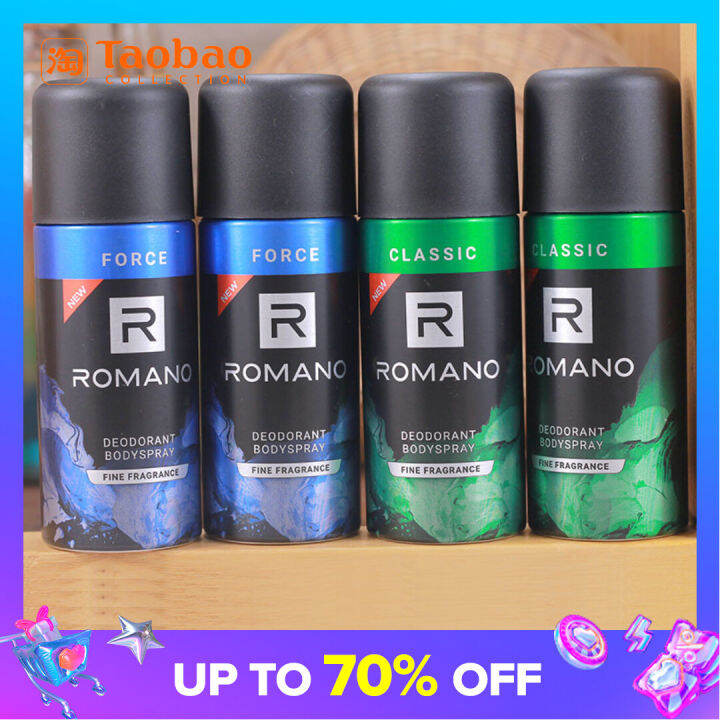 Romano Romano Men's Antiperspirant Body Spray 48 Hours Long Lasting ...