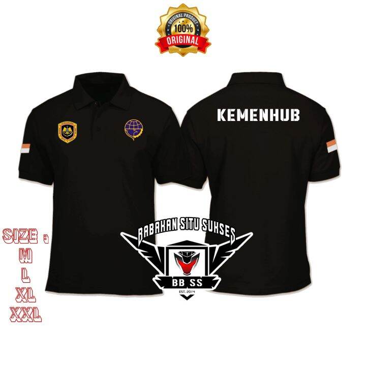 KAOS KERAH POLO SHIRT KEMENHUB KAOS KEMENTRIAN PERHUBUNGAN | Lazada Indonesia