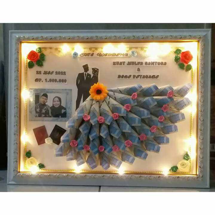 MAHAR PERNIKAHAN MURAH/BINGKAI MAHAR NIKAH GAUN SILUET PENGANTIN ...