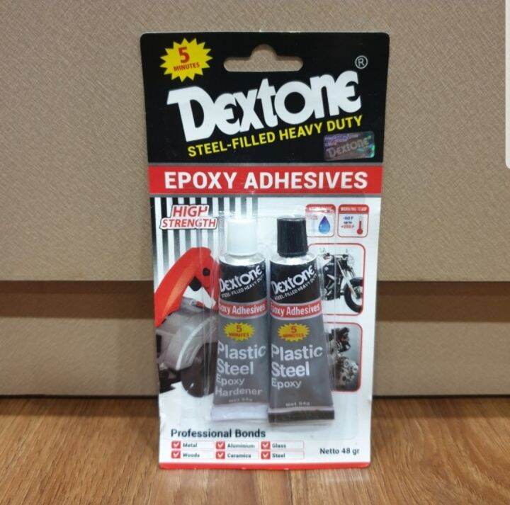 Lem Perekat Besi Dextone Epoxy Plastik Steel 48 Gram | Lazada Indonesia