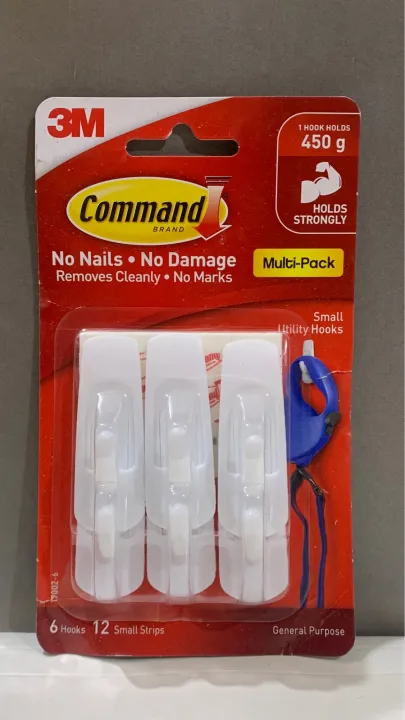 3M Command Utility Hooks - Value Pack 6pcs | Lazada PH