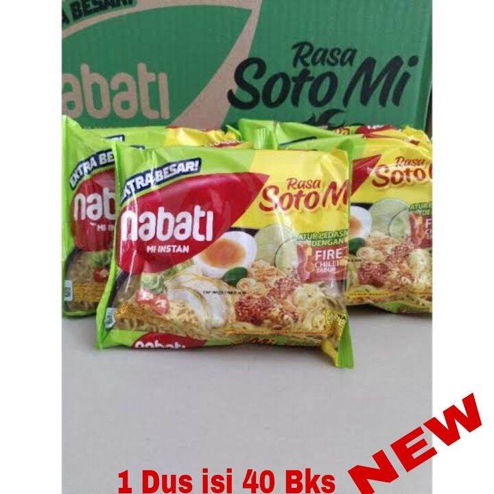 Mie instan nabati soto mie extra besar 75g 1 Dus isi 40 pcs | Lazada Indonesia