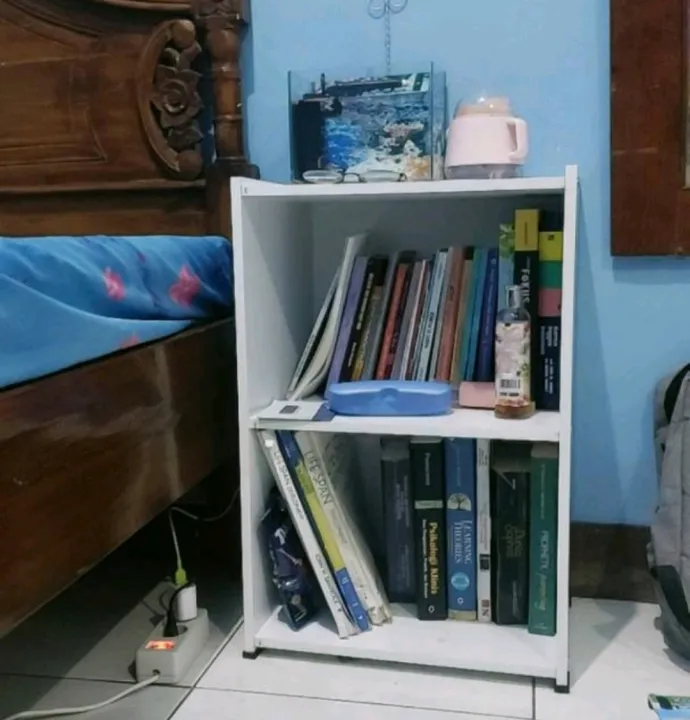 Rak 2 susun minimalis / Lemari buku serbaguna / | Lazada Indonesia