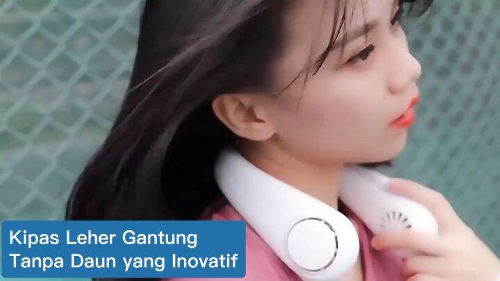 GOOJODOQ Hanging Neck Fan Portable Cooling Fan USB Rechargeable kipas ...