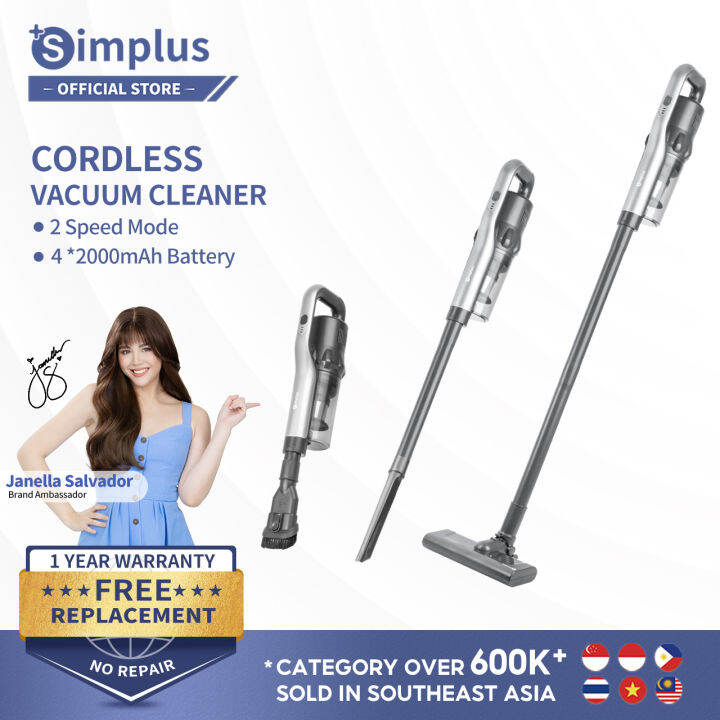 Simplus 3 In 1 Cordless Vacuum Cleaner Portable Vacuum Cleaner Ultra Quiet 13000Pa Strong ...