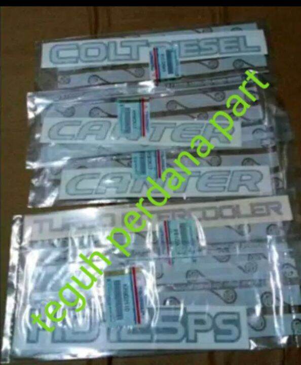 stiker canter HD125ps 1set komlit sesui foto semua original mitsubisi ...