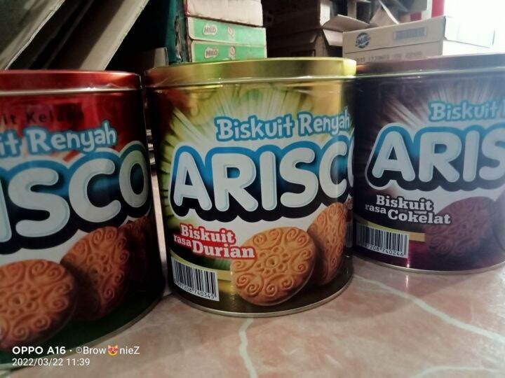 1 toples biskuit arisco aneka rasa kaleng 350g / biskuit kaleng murah ...