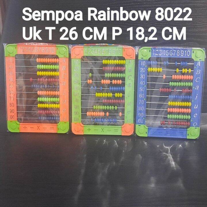 Sempoa Ukuran BESAR (L) / Sempoa Import / Sempoa Abacus with stand 8022 ...