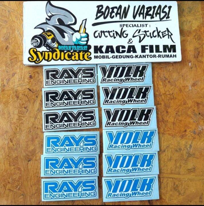 Cutting sticker velg mobil RAYS VOLK RACING WHEEL | Lazada Indonesia