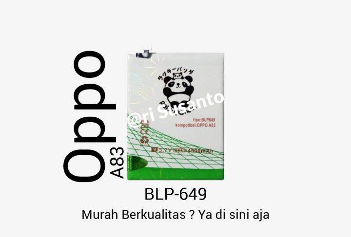 Baterai Rakkipanda BLP649 BLP-649 for Oppo A83 Double Power Protection ...