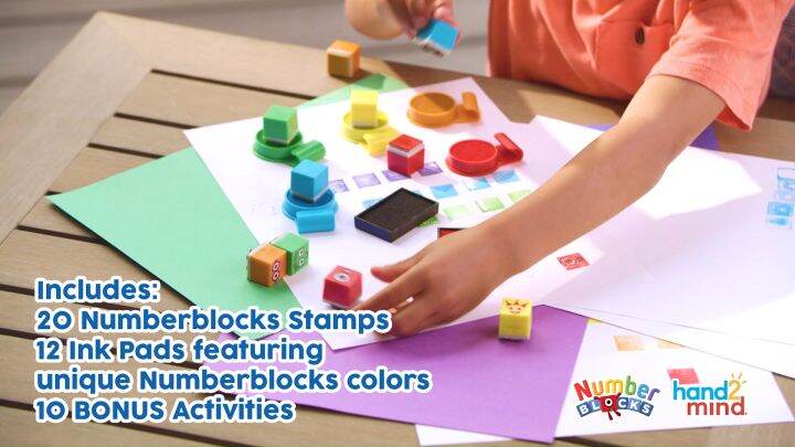 [3 ขวบ +] NUMBERBLOCKS STAMPOLINE PK STAMP ACT SET จากการ์ตูนซีรีย์ยอด ...
