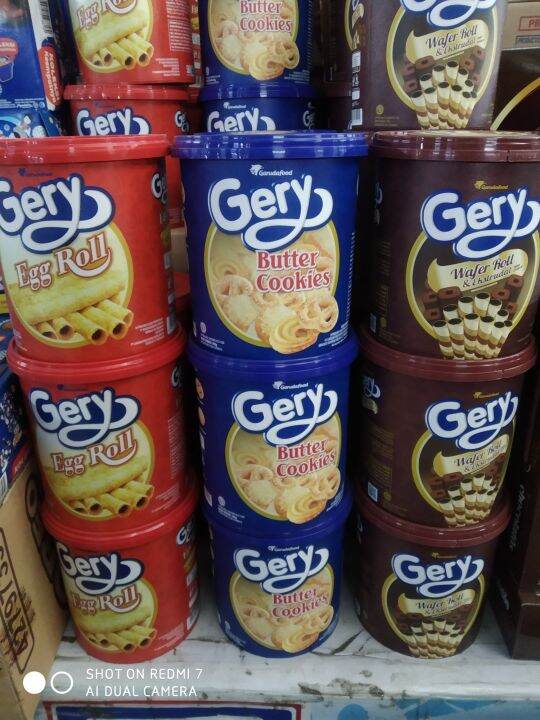 PAKET 3 TOPLES GERRY WAFER ROLL350GR/BUTER COOKIES 300GR/EGG ROLL 210GR ...