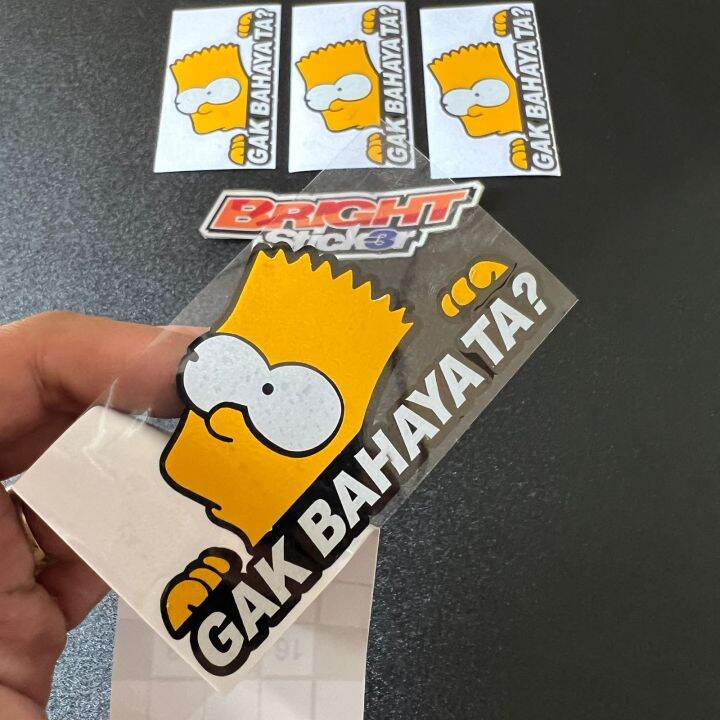Stiker Sticker GAK BAHAYA TA cutting | Lazada Indonesia