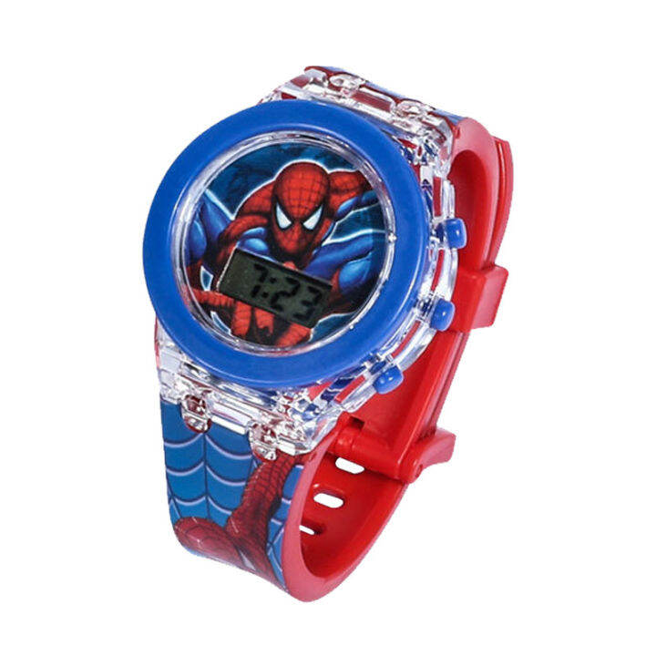 sanheZ】Marvel Spider man Digital Watch for Kids Boy Girls Children's ...
