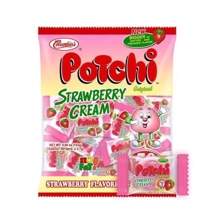 Original Stawberry Potchi Gummy Candy Favorite Childhood Snack Candy ...
