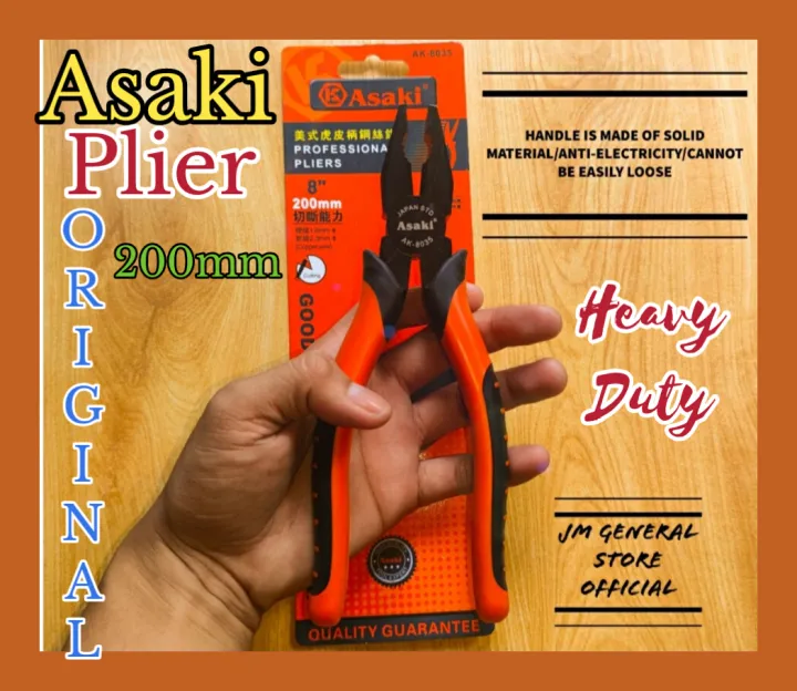 HEAVY DUTY PLIER PLIES ASAKI JAPAN "8 / ORIGINAL PLIES SIZE "8 / HEAVY ...