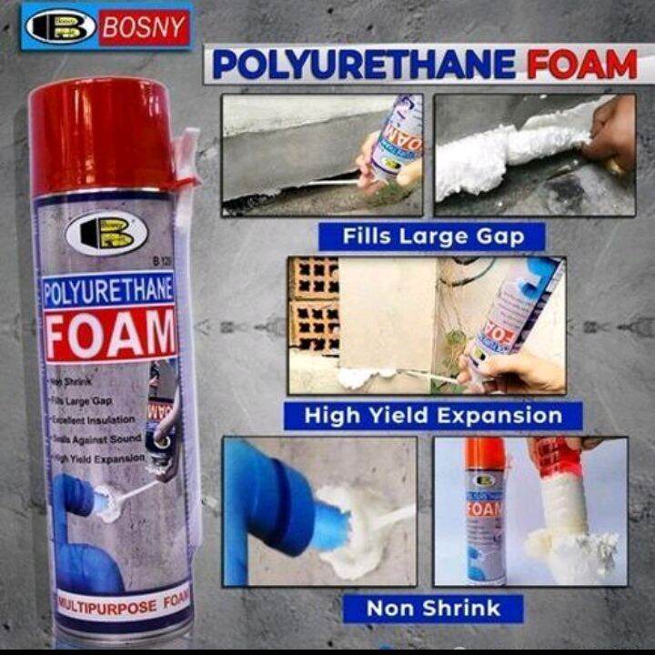 BOSNY POLYURETHANE FOAM (PU EXPANDING FOAM) 500 CC | Lazada PH